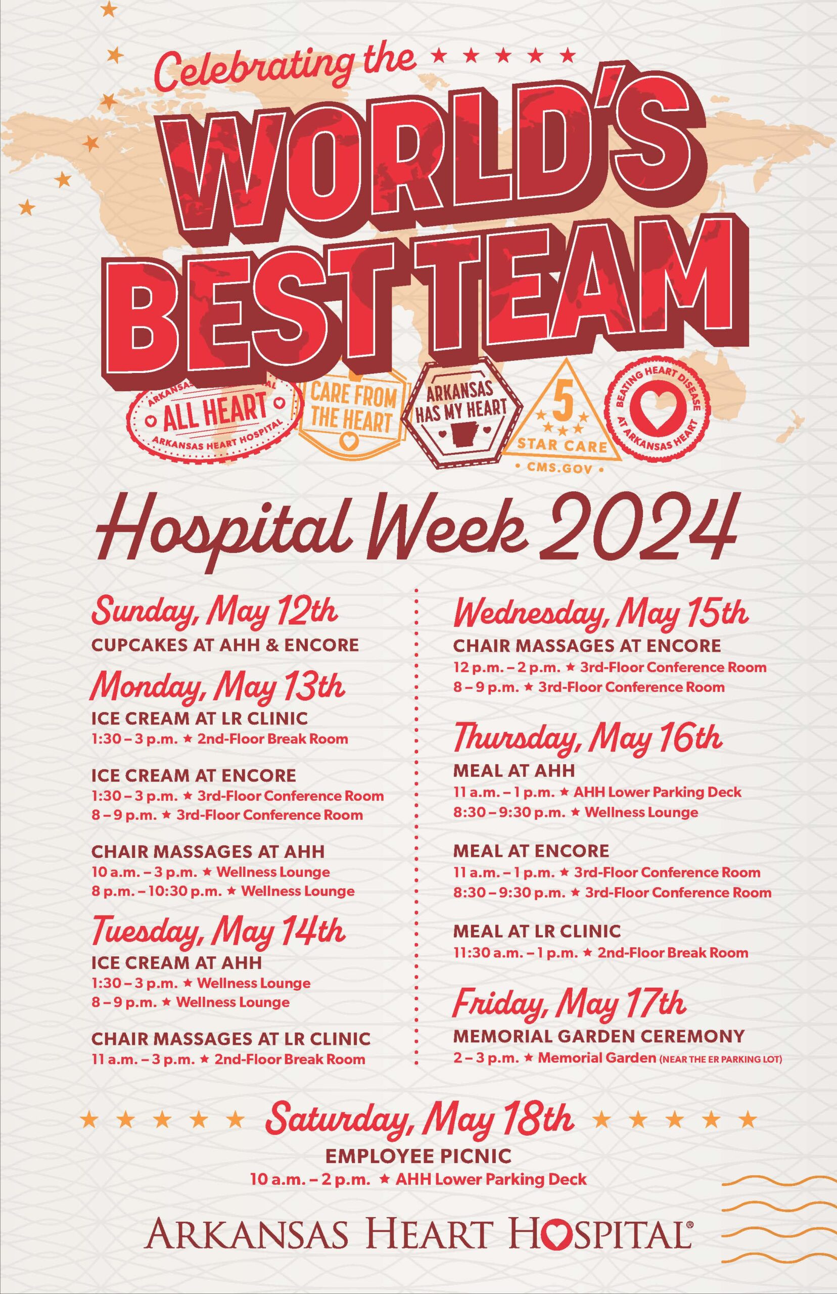 Hospital Week 2024 Events - Arkansas Heart Hospital
